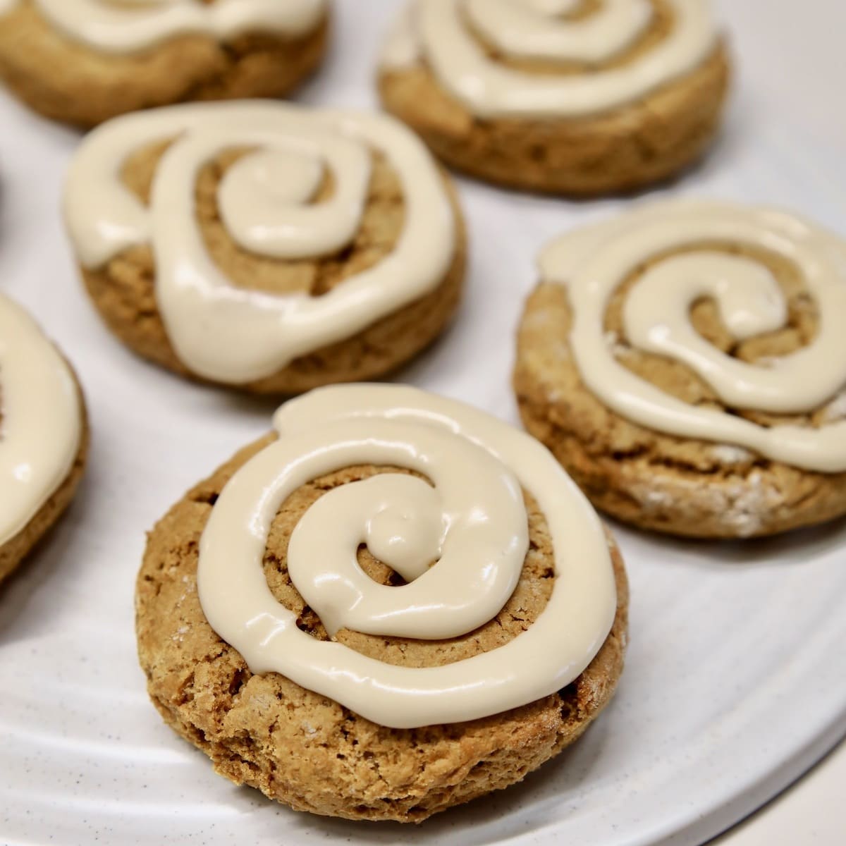Gingerbread Scones (with Cream Cheese Icing) - Miss in the Kitchen