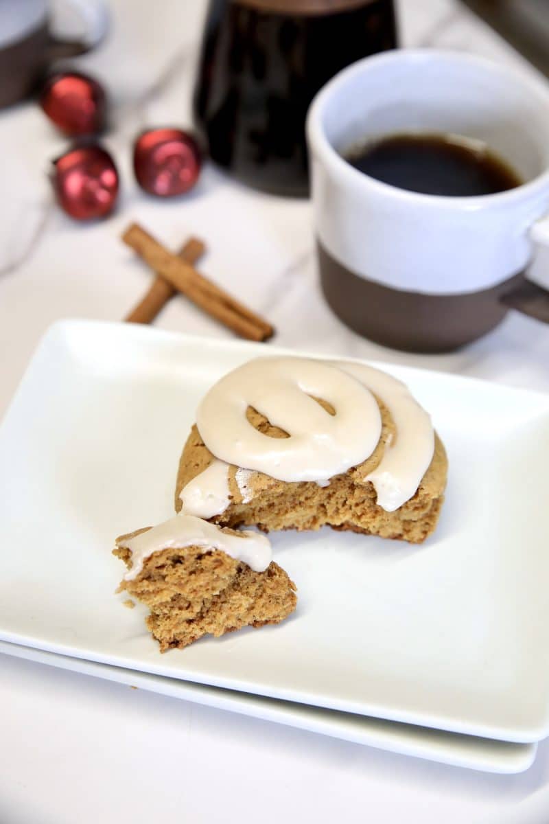 Gingerbread Scones (with Cream Cheese Icing) - Miss in the Kitchen