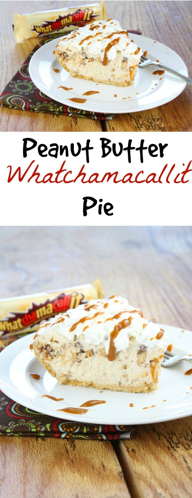 Peanut Butter Whatchamacallit Pie {No Bake} - Miss in the Kitchen
