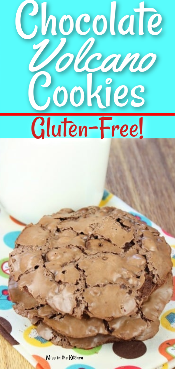Chocolate Volcano Cookies - Miss in the Kitchen