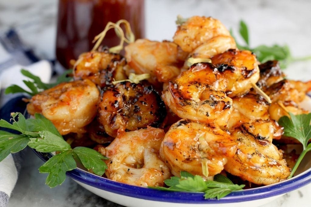 Easy Barbecue Grilled Shrimp {5 Ingredients} - Miss in the Kitchen