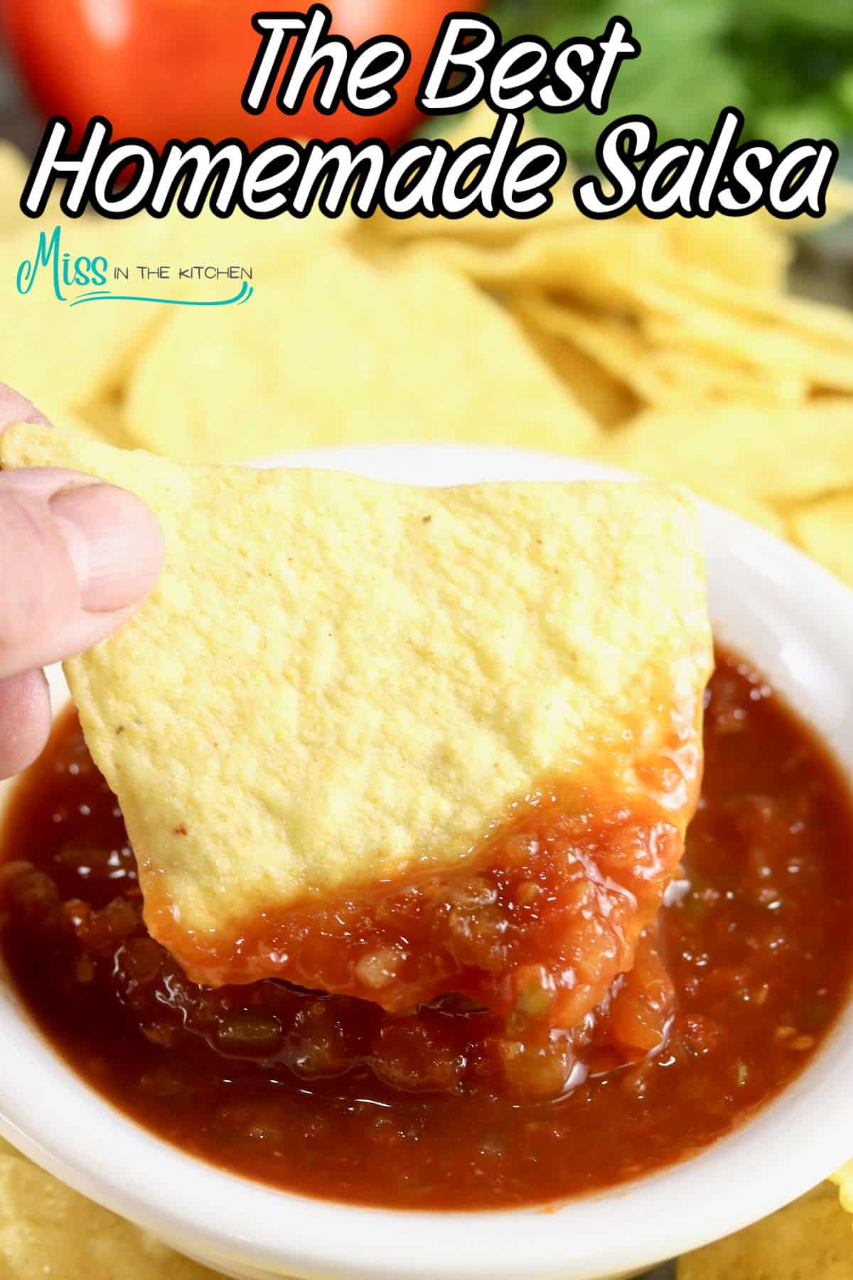 Homemade Salsa (Restaurant Style) - Miss in the Kitchen
