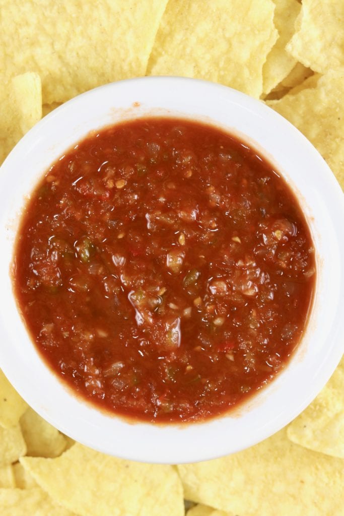 Homemade Salsa (Restaurant Style) - Miss in the Kitchen