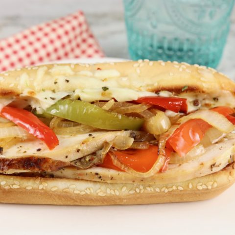 Philly Chicken Sandwiches {with peppers & onions} - Miss in the Kitchen