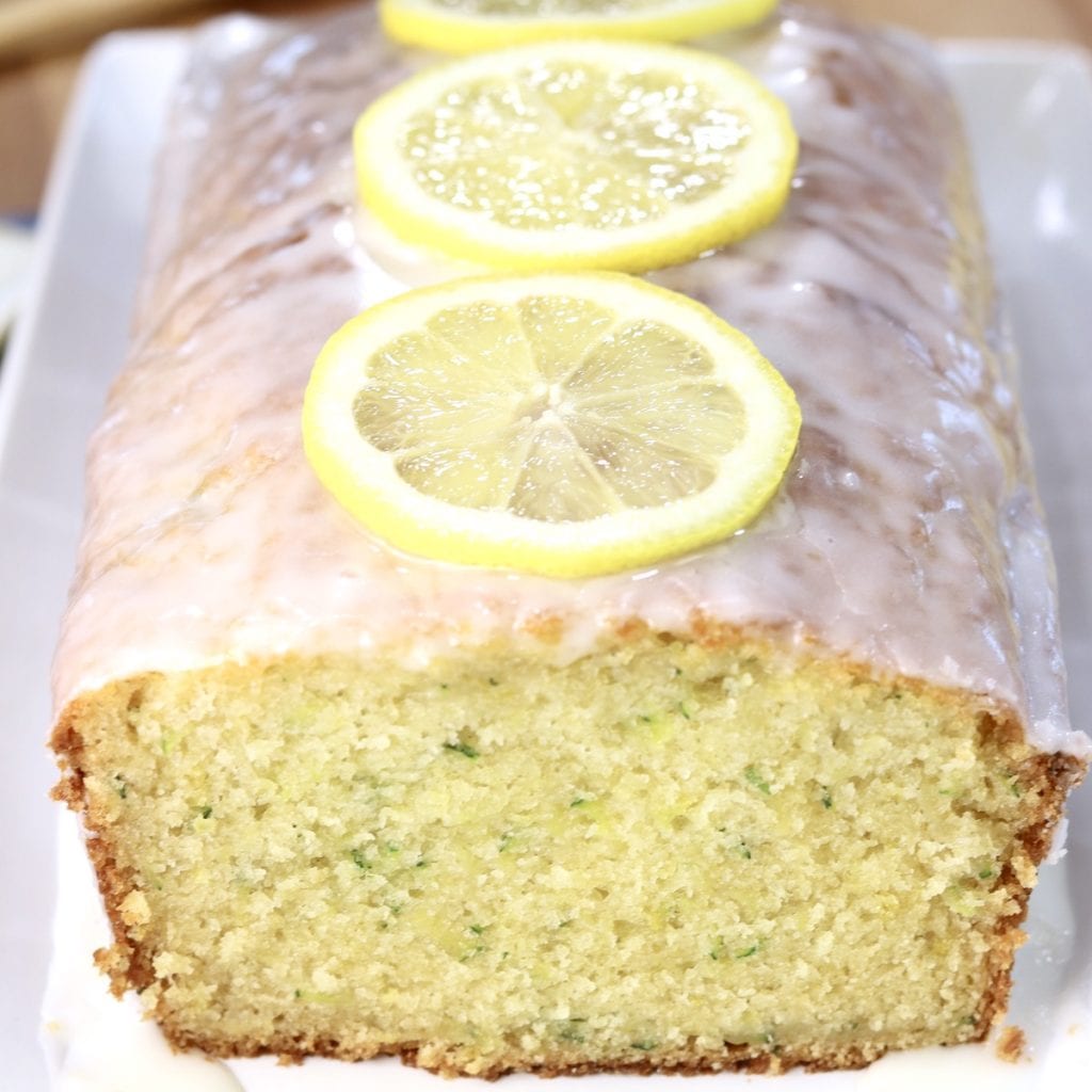 Lemon Zucchini Cake {with Buttermilk Lemon Glaze} - Miss in the Kitchen