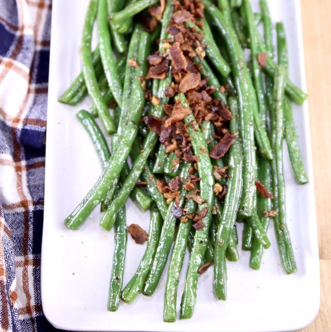 Bacon Green Beans {20 Minute Recipe} - Miss in the Kitchen