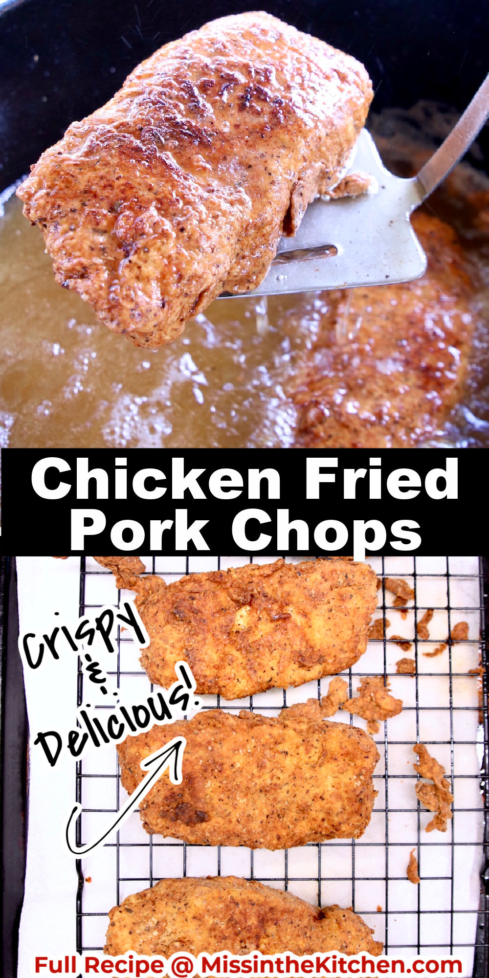 Chicken Fried Pork Chops {with Crispy Crust} - Miss in the Kitchen