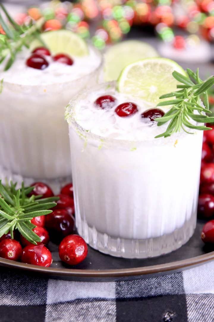 White Christmas Margaritas (Pitcher Recipe) - Miss in the Kitchen