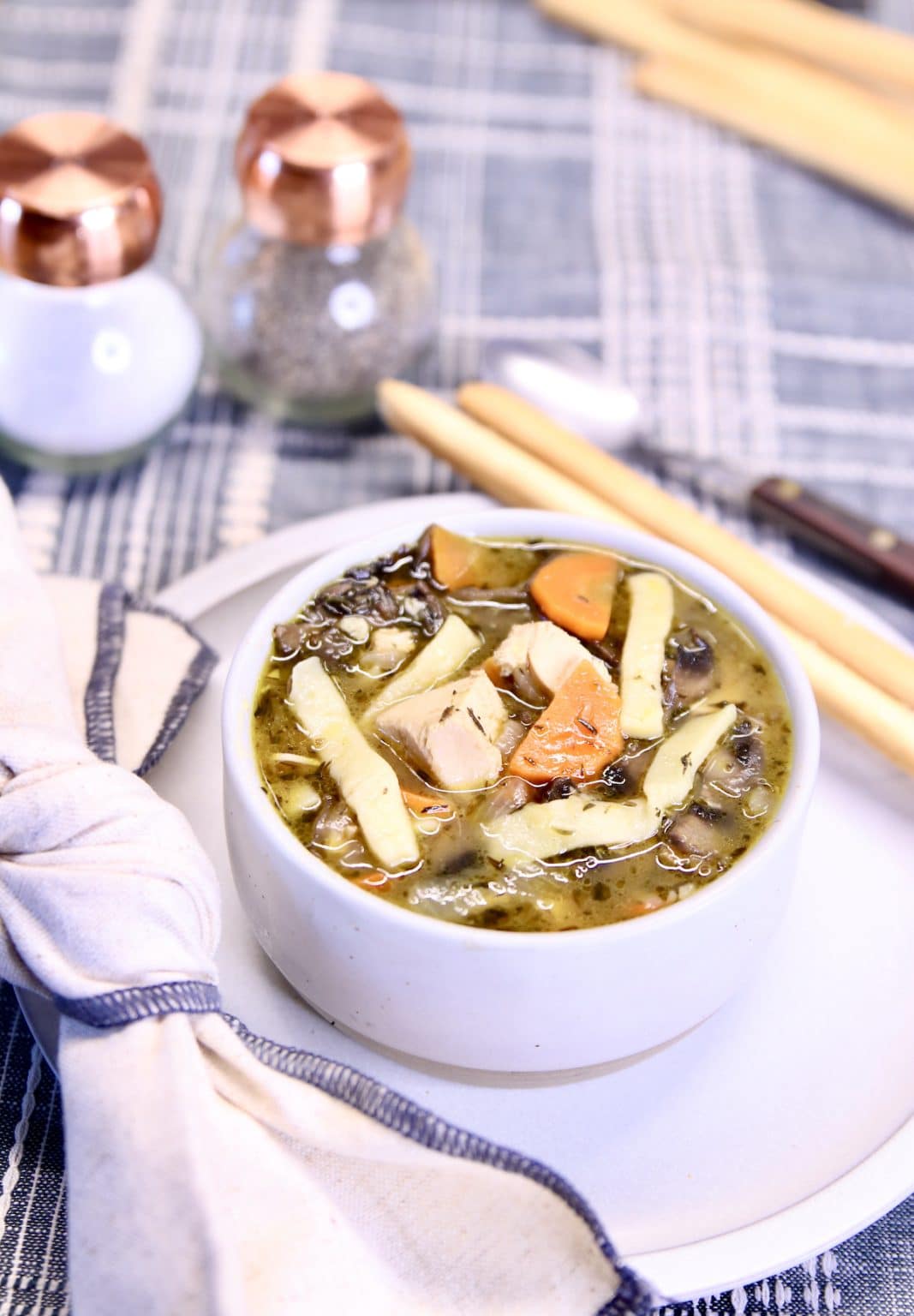 Chicken Mushroom Soup - Miss in the Kitchen