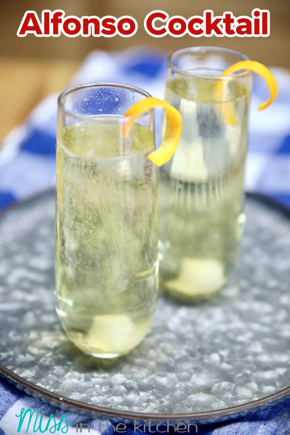 Alfonso Cocktail - Miss in the Kitchen