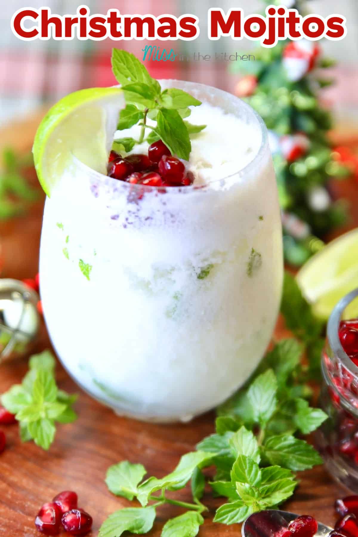 Coconut Mojitos {White Christmas Mojitos} - Miss in the Kitchen