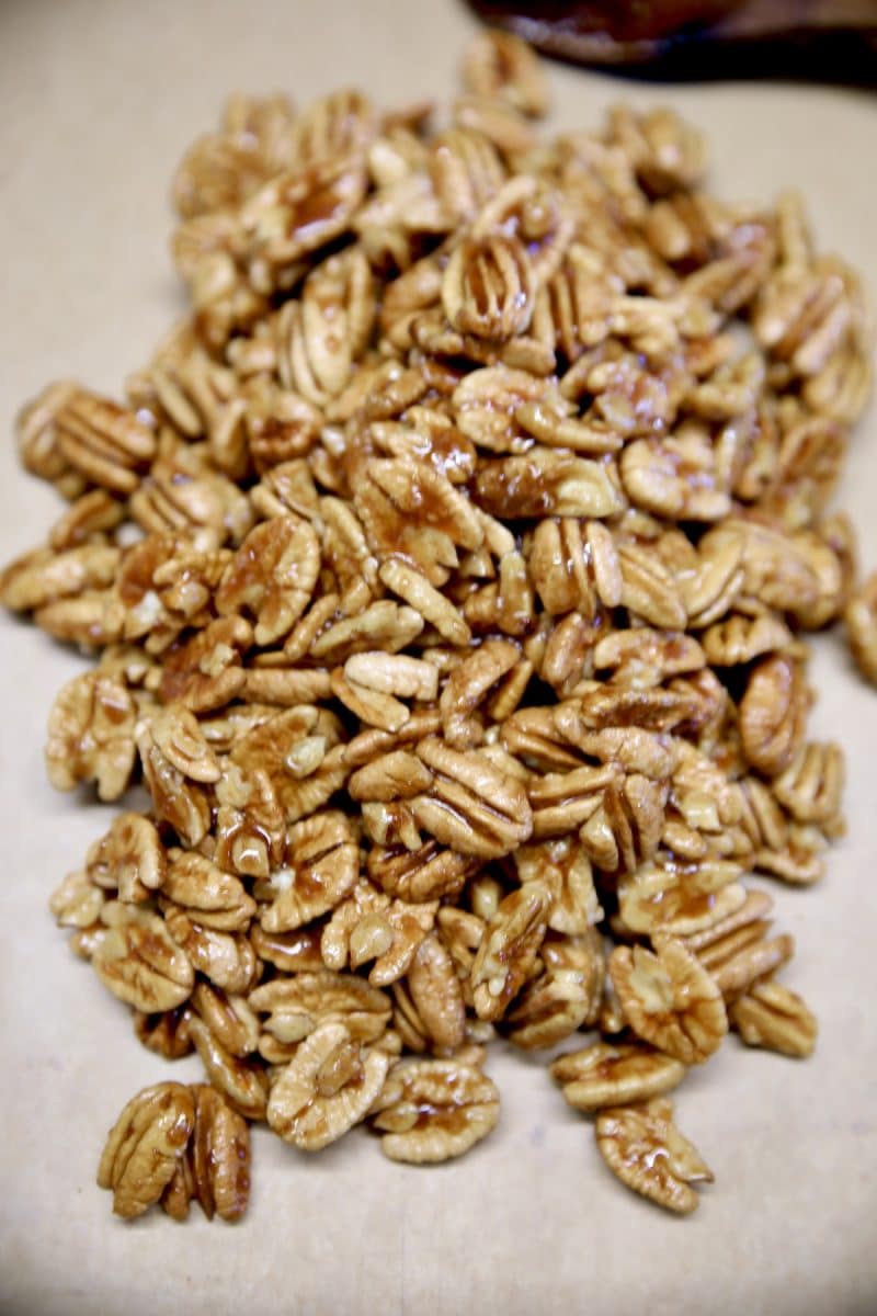 Easy Candied Pecans - Miss in the Kitchen