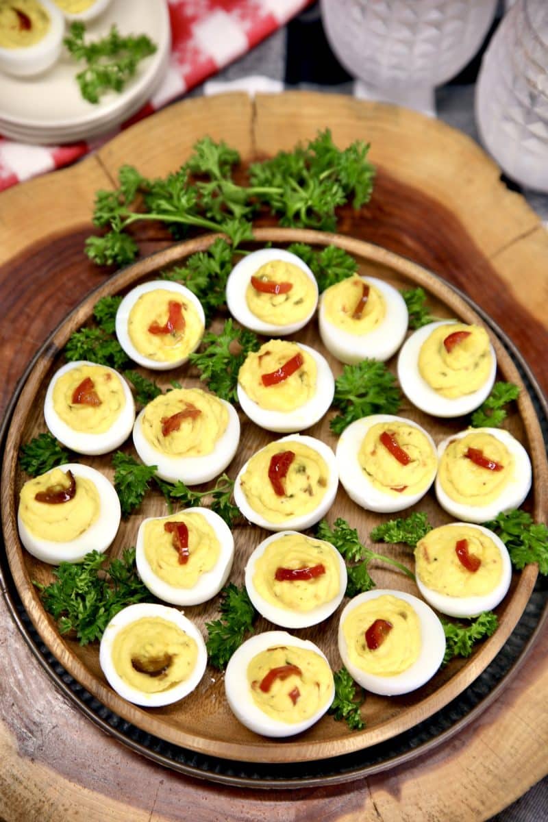 Jalapeño Deviled Eggs - Miss in the Kitchen