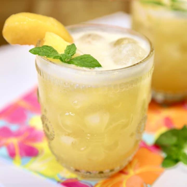 Pineapple Peach Moscato Punch - Miss in the Kitchen