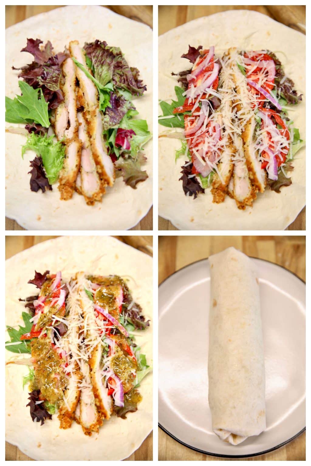 Chicken Parmesan Wraps - Miss in the Kitchen