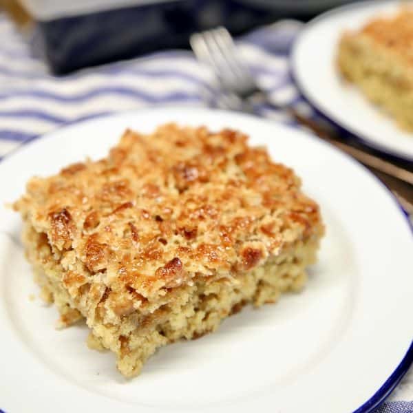 Old Fashioned Oatmeal Cake {with Coconut Pecan Icing} - Miss in the Kitchen