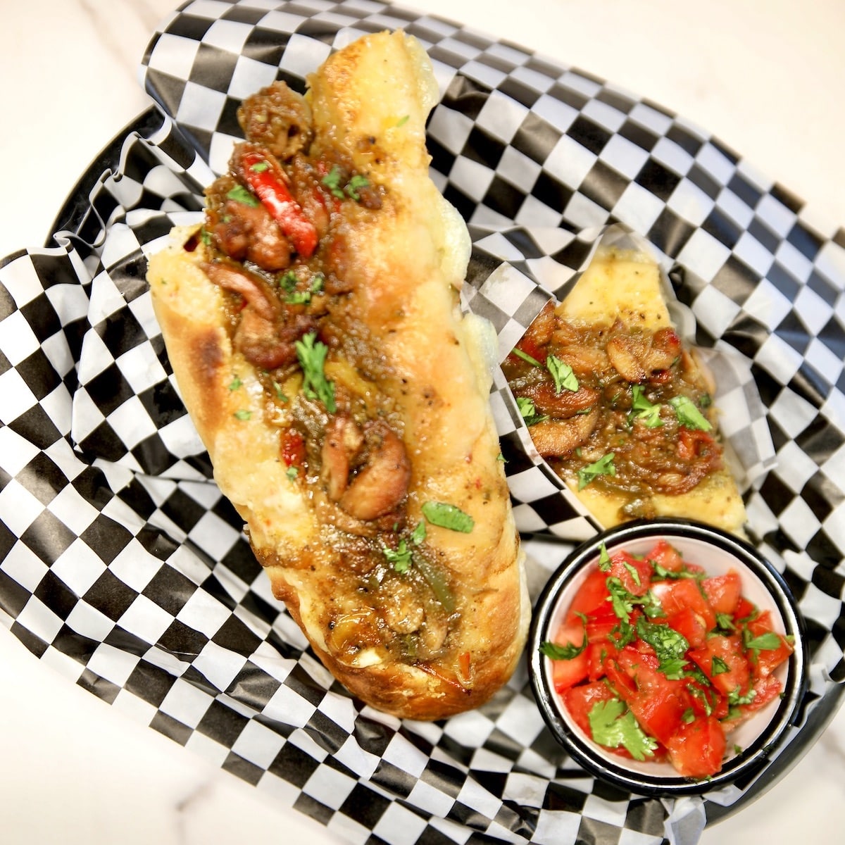 Chicken Fajita Sub Sandwiches - Miss in the Kitchen