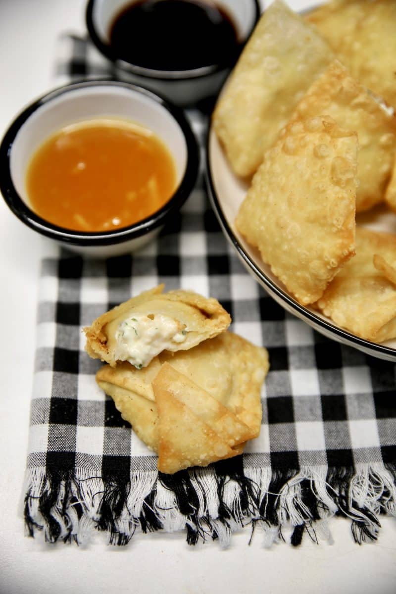 Easy Shrimp Rangoon Recipe (with cream cheese) - Miss in the Kitchen
