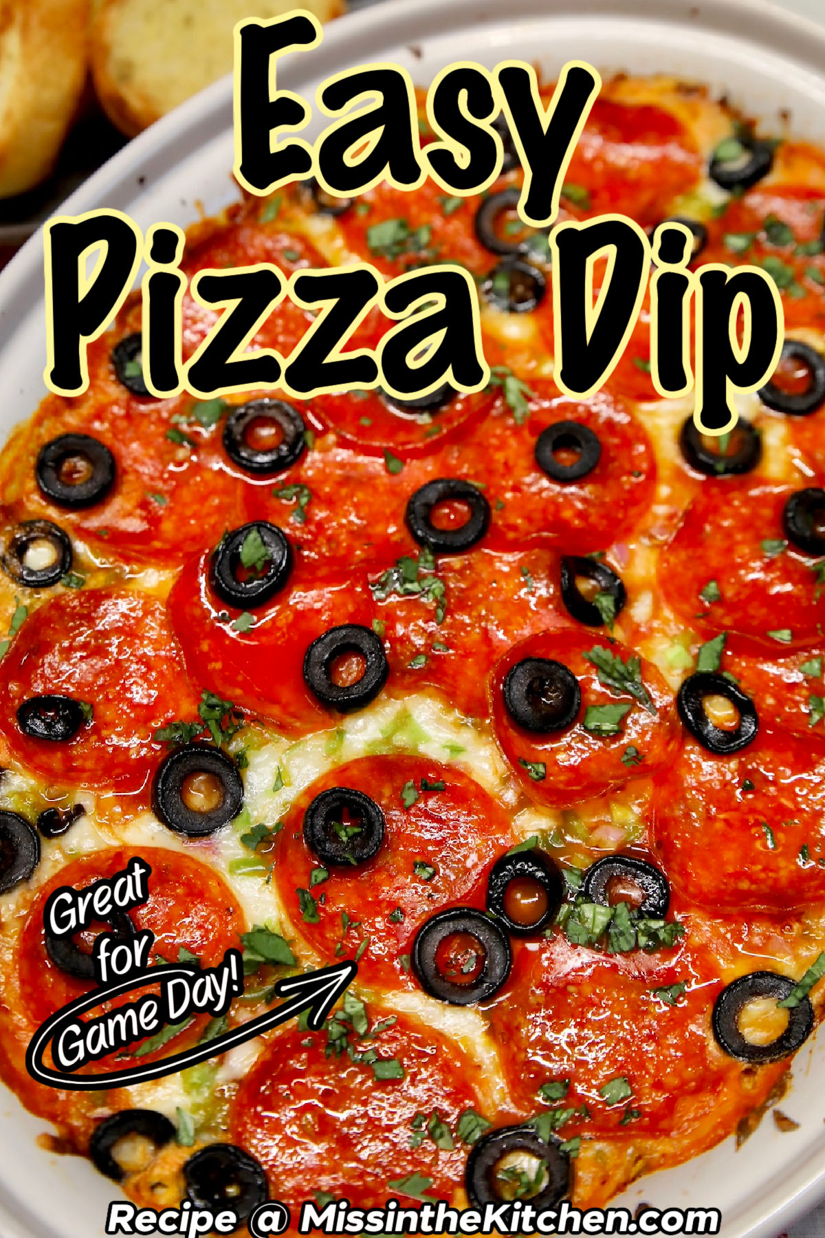 EASY Pizza Dip (Appetizer Recipe) - Miss in the Kitchen
