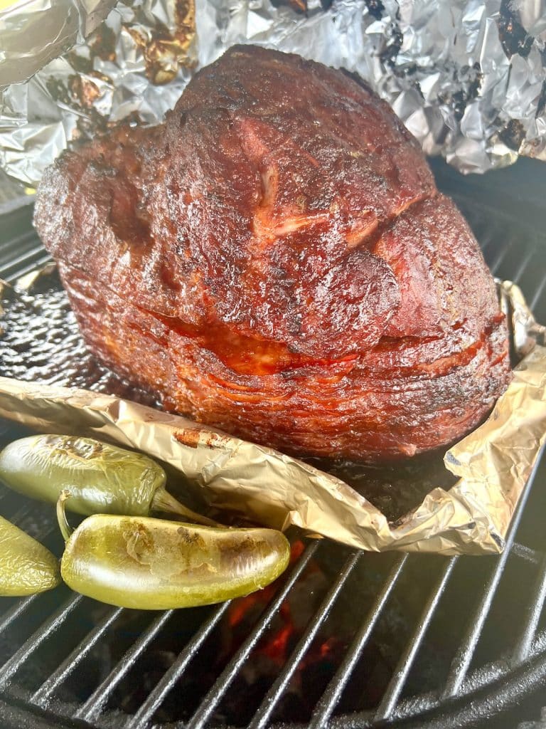 Blackberry Chipotle Glazed Ham - Miss in the Kitchen