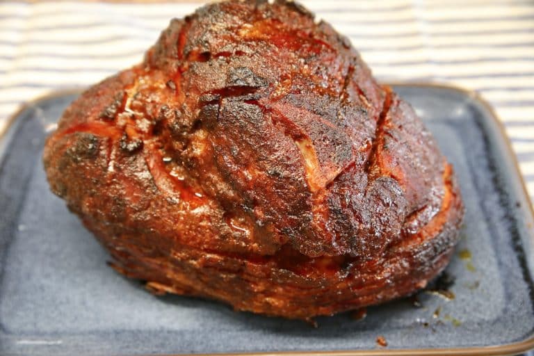 Blackberry Chipotle Glazed Ham - Miss in the Kitchen