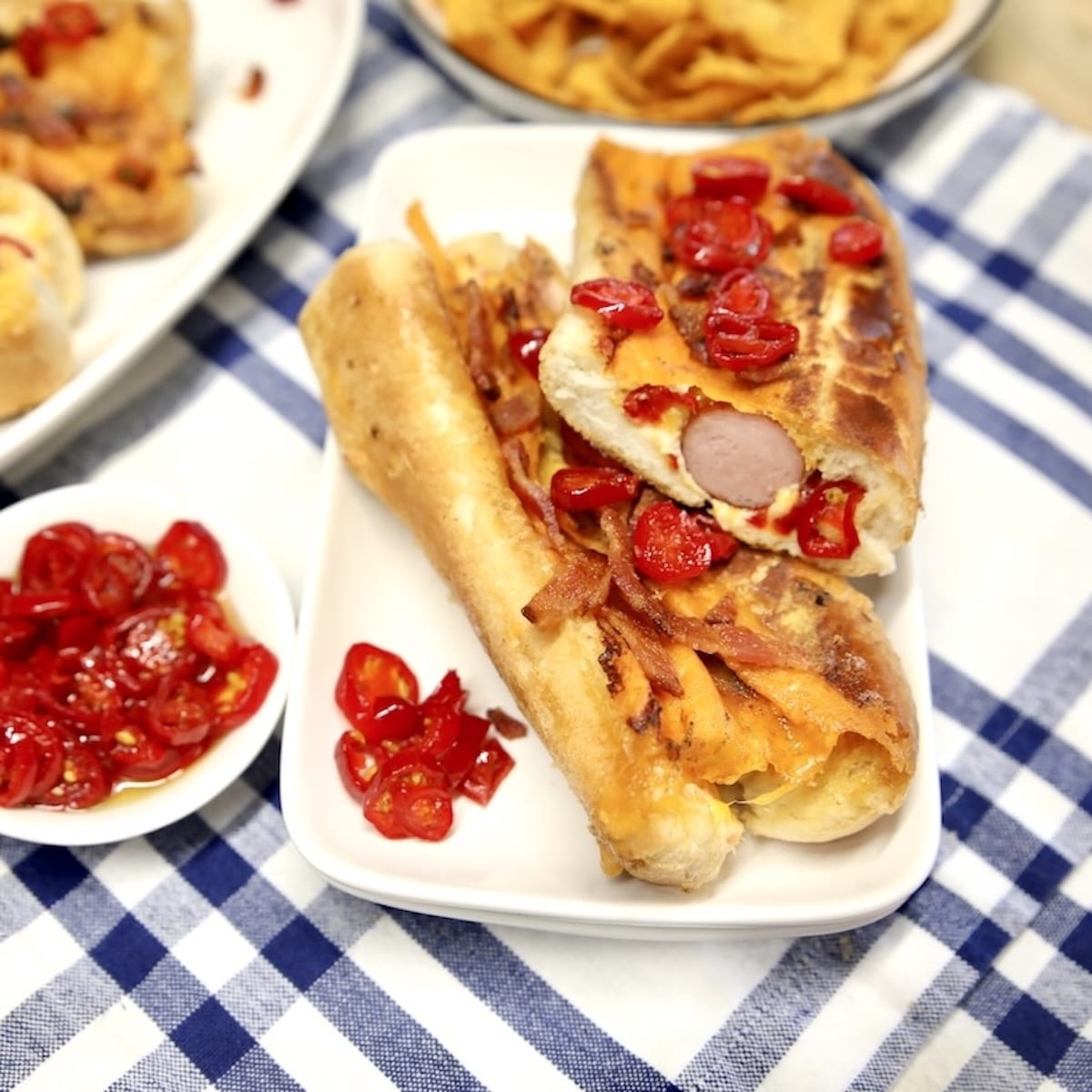 Jalapeno Popper Hot Dogs - Miss in the Kitchen