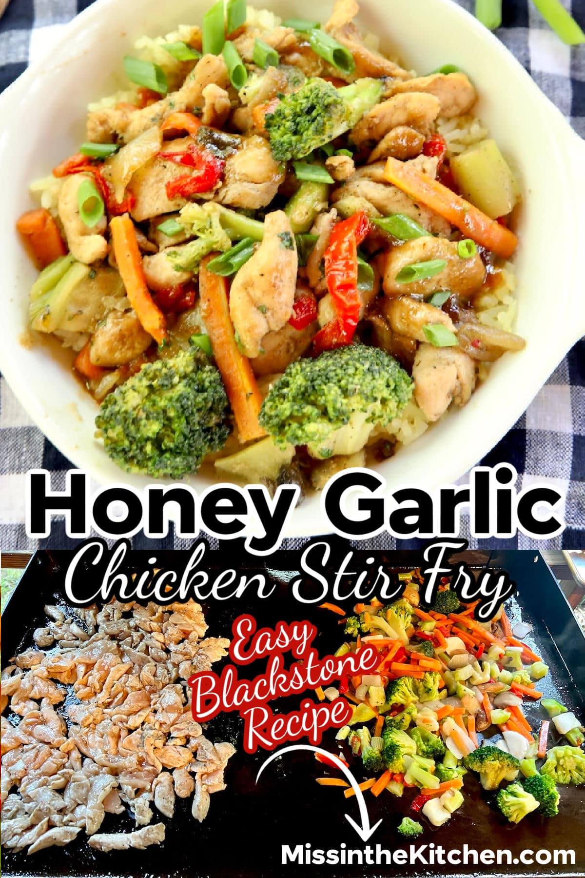 Honey Garlic Chicken Stir Fry - Miss in the Kitchen