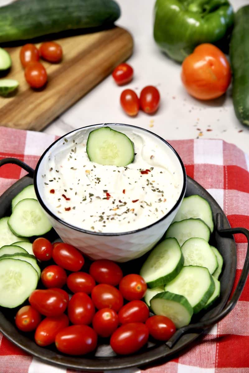 2 Ingredient Veggie Dip - Miss in the Kitchen