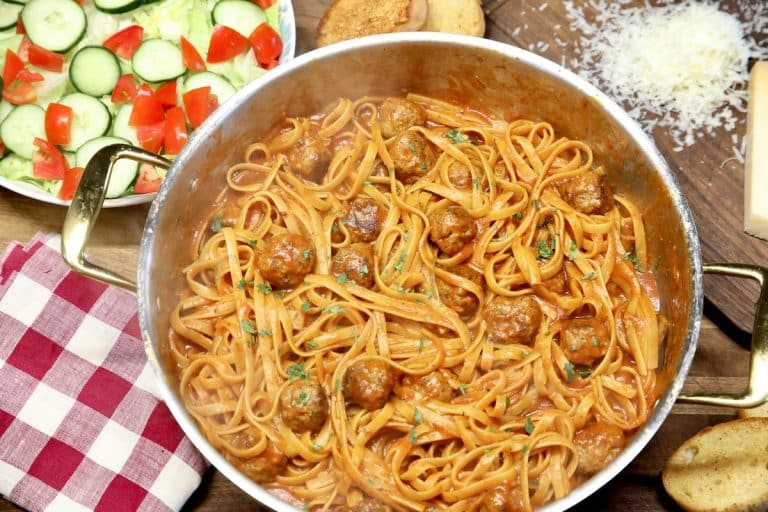 Easy Spaghetti and Meatballs (One Pan - 30 Minute Recipe) - Miss in the ...