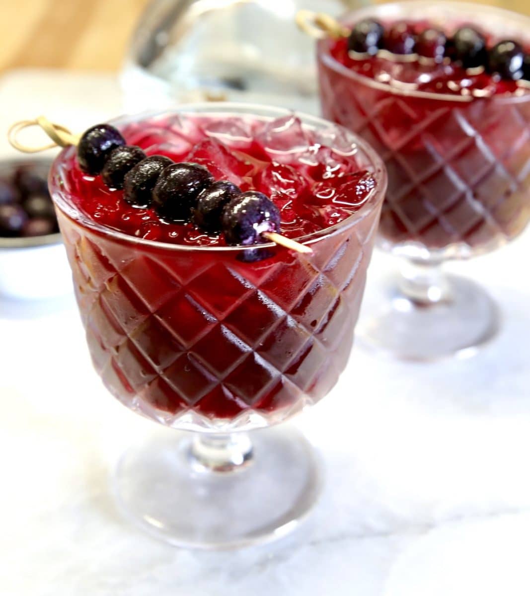 Blueberry Margaritas (Glass or Pitcher Recipe) - Miss in the Kitchen