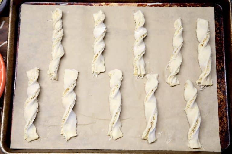 Puff Pastry Cheese Twists (Easy Appetizer) - Miss in the Kitchen