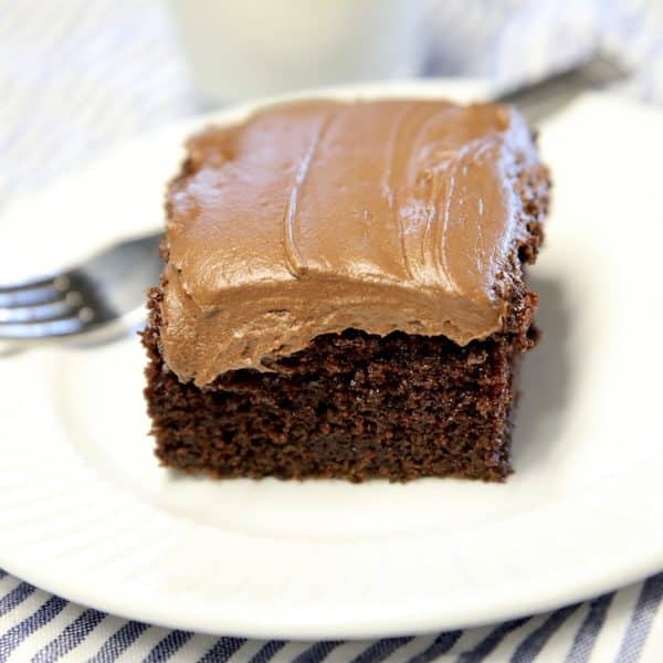 Easy Chocolate Cake (9x13 pan) - Miss in the Kitchen