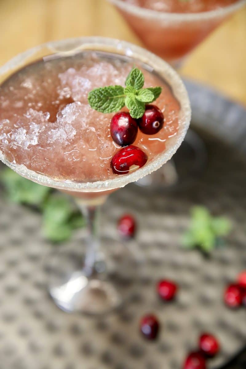 Tipsy Reindeer (Cranberry Vodka Slush) - Miss in the Kitchen