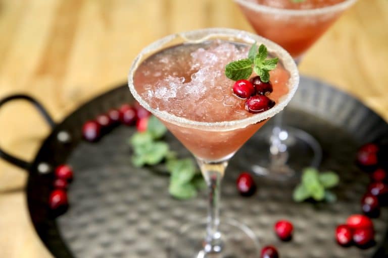 Tipsy Reindeer (Cranberry Vodka Slush) - Miss in the Kitchen