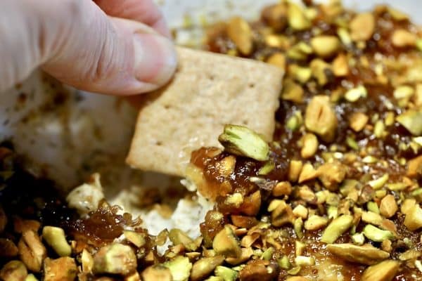 Boursin Fig Dip (with homemade garlic & herb cheese) - Miss in the Kitchen